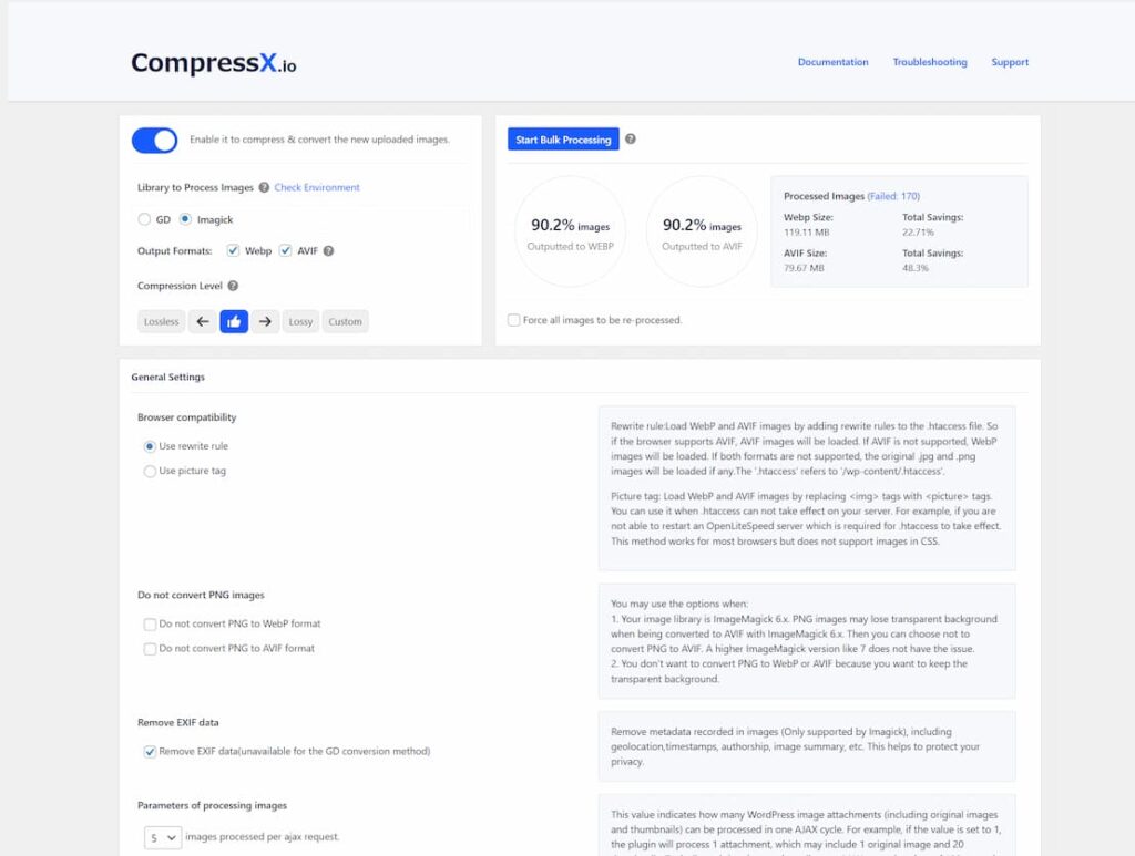 【WordPress】「次世代画像フォーマットでの配信」に「CompressX」での画像圧縮のすすめ – THUNの遊戯室